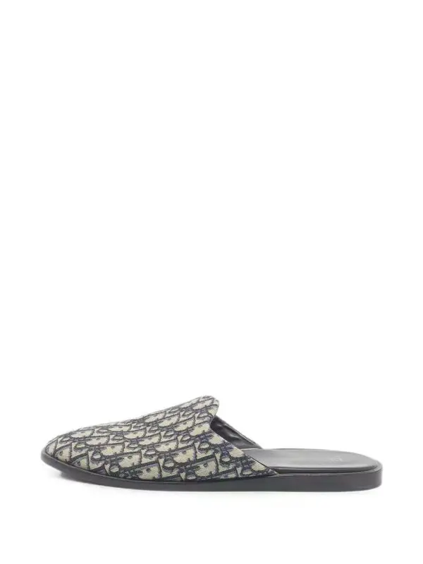 Dior Oblique Canvas Mules