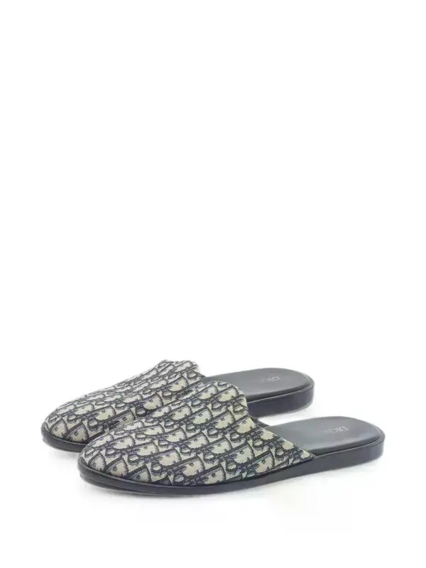 Dior Oblique Canvas Mules