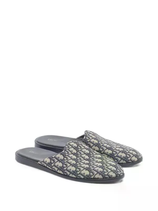 Dior Oblique Canvas Mules
