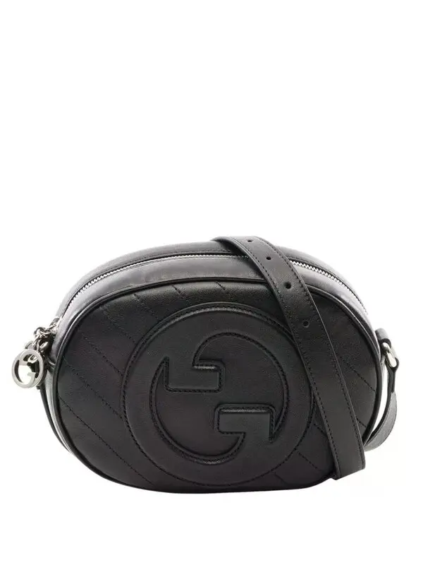 Gucci Matelassé Calfskin Crossbody Bag - Black