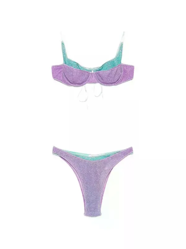 Oseree Glitter-effect Underwired Bikini