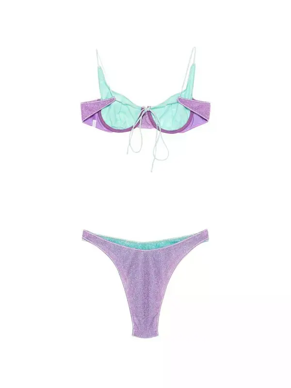 Oseree Glitter Effect Underwired Bikini