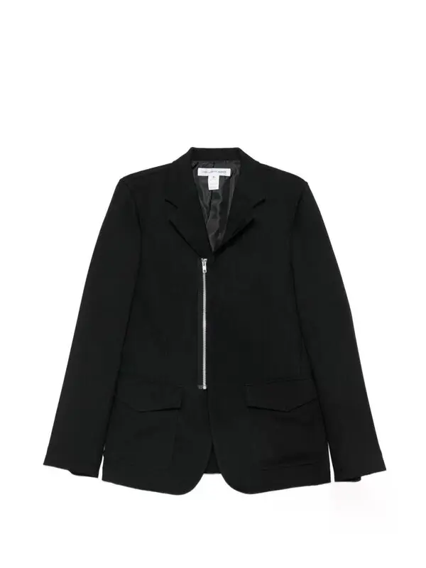 Comme Des Garçons Zip-fastening Blazer - Black