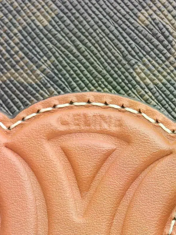 Celine 2000-2026 Triomphe Coated Canvas Satchel