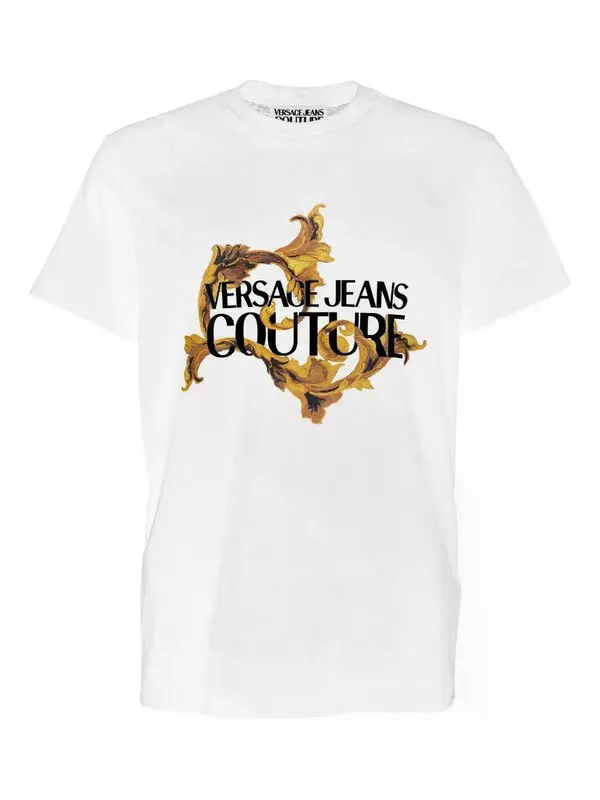 Versace Baroque-print T-shirt - White
