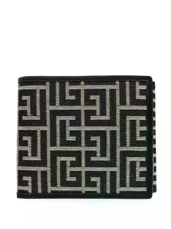 Balmain Monogram Canvas Wallet