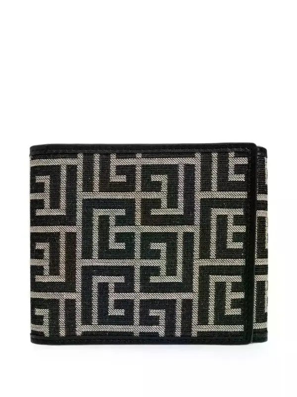 Balmain Monogram Canvas Wallet