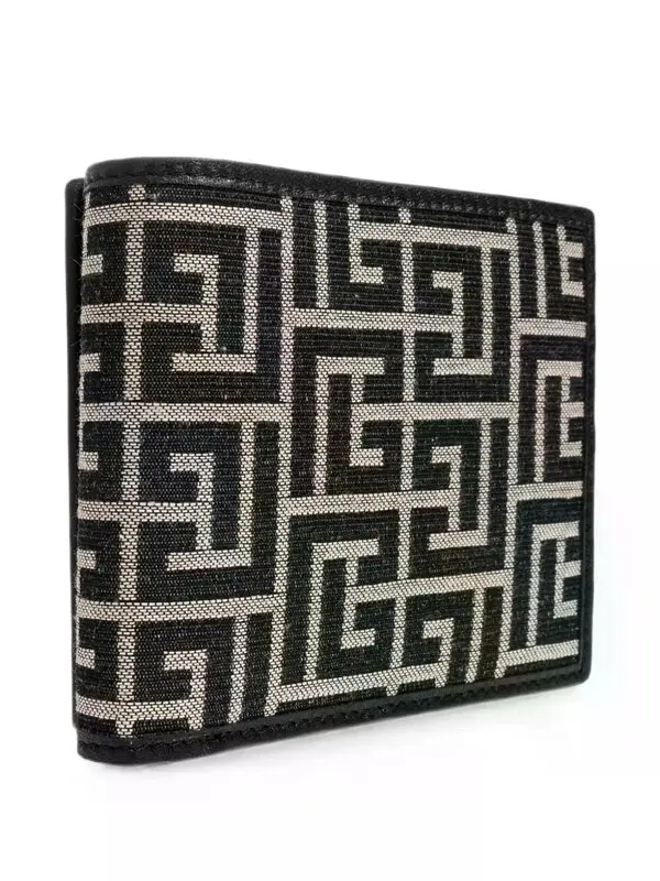 Balmain Monogram Canvas Wallet