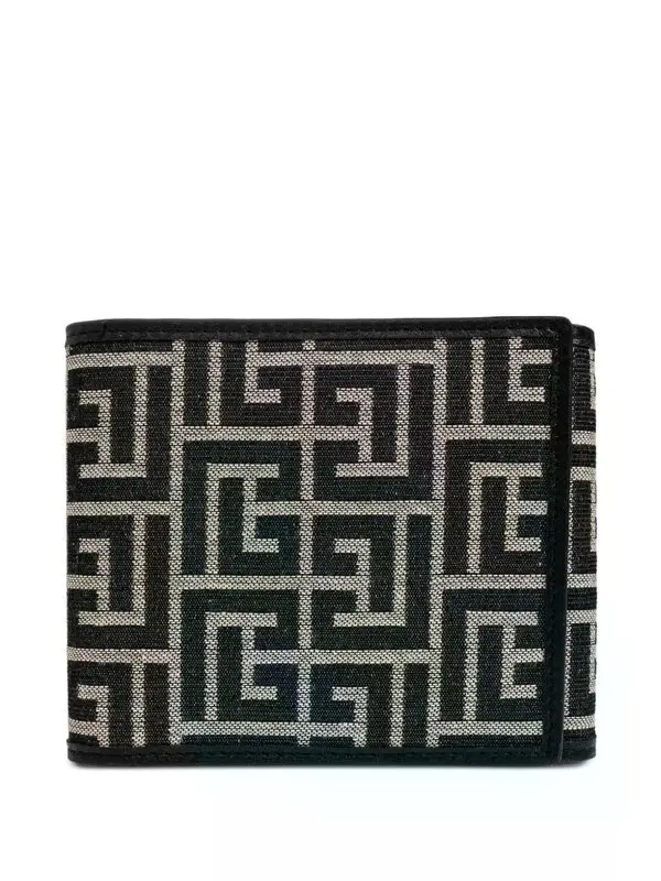Balmain Monogram Canvas Wallet