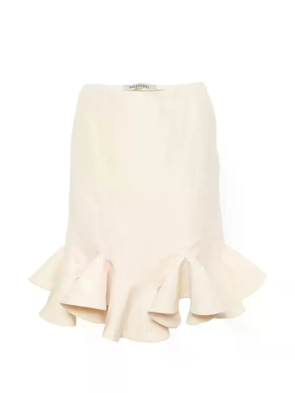Valentino Garavani Flounce-hem Midi Skirt