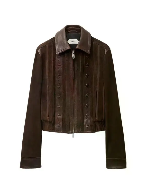 Versace Greca-pattern Panelled Jacket