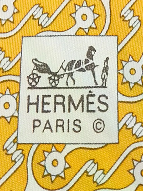Hermès Geometric-print Tie