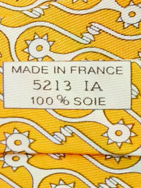 Hermès Geometric-print Tie