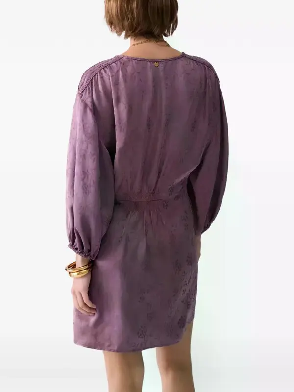 Liu Jo Short Dress In Jacquard Satin