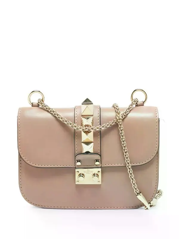 Valentino Garavani Small Glam Lock Rockstud Embellished Shoulder Bag