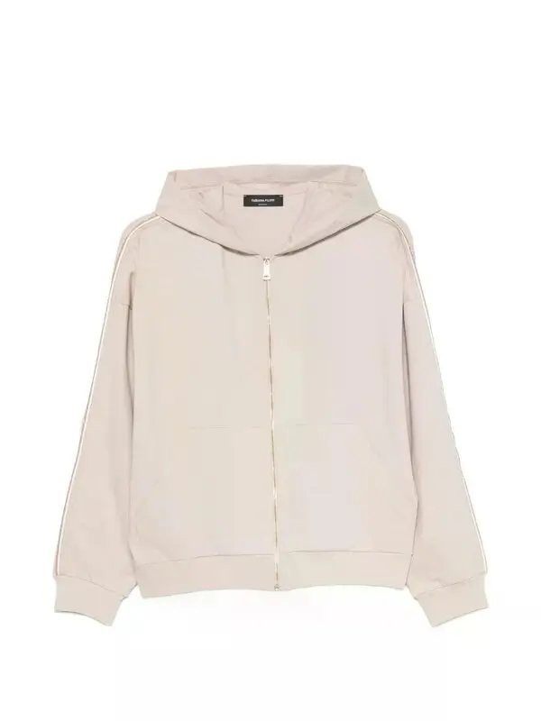 Fabiana Filippi Zip-fastening Hoodie - Neutrals