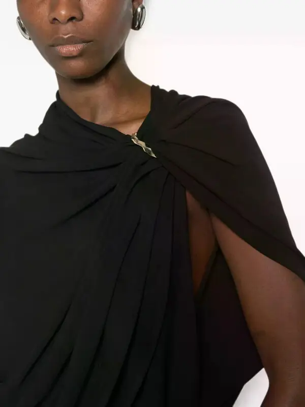 Sportmax Lacuna" Top With Ring Embellishment - Black
