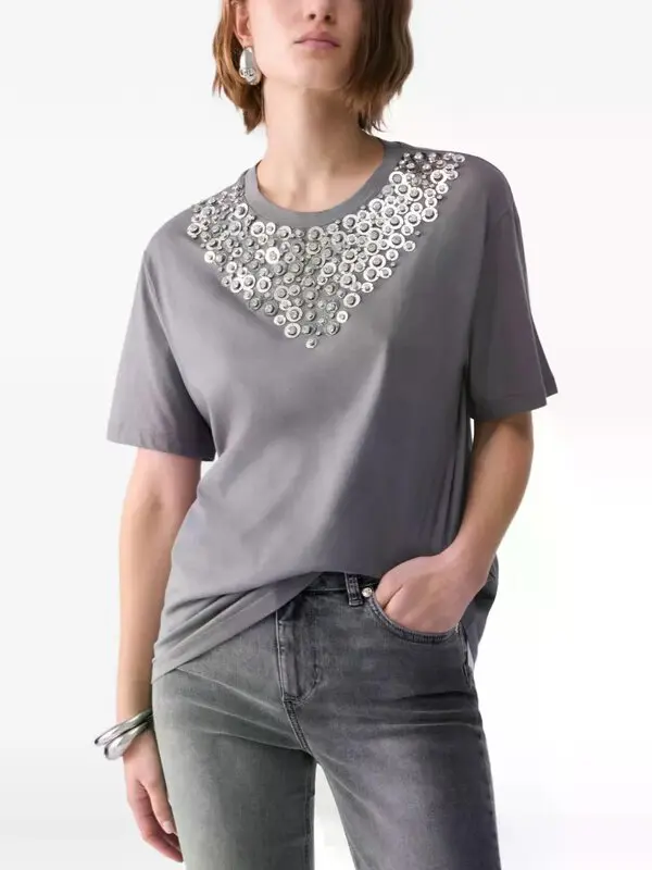 Liu Jo T-shirt With Jewel Embellishment