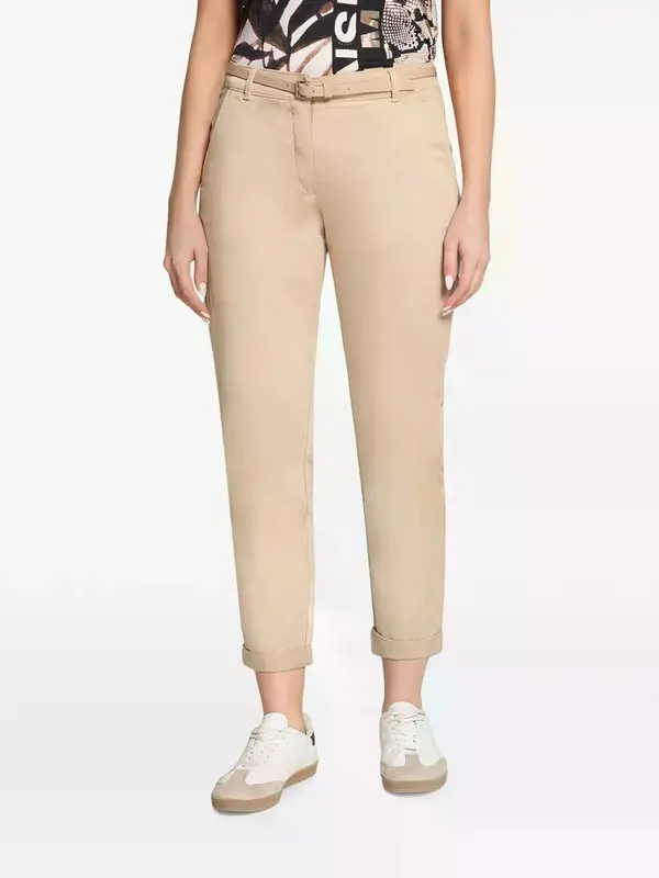 BETTY BARCLAY Belted Turned-up Trousers