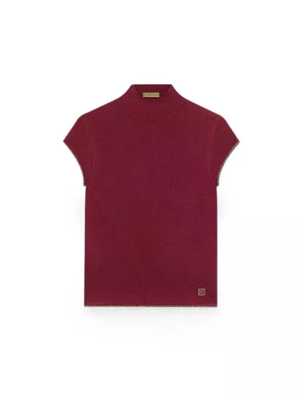 Momoni Sleeveless Mock Neck Top
