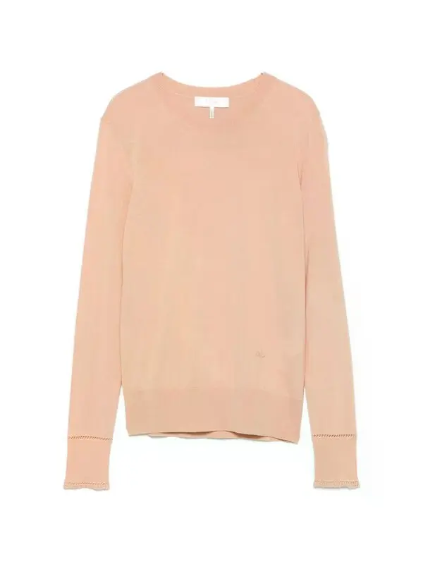 Chloé Fine-knit Crew-neck Sweater