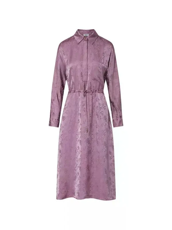 Liu Jo Midi Dress In Jacquard Satin