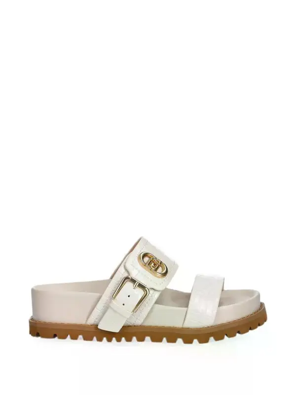 Liu Jo Croc-effect Buckle-fastening Sandals