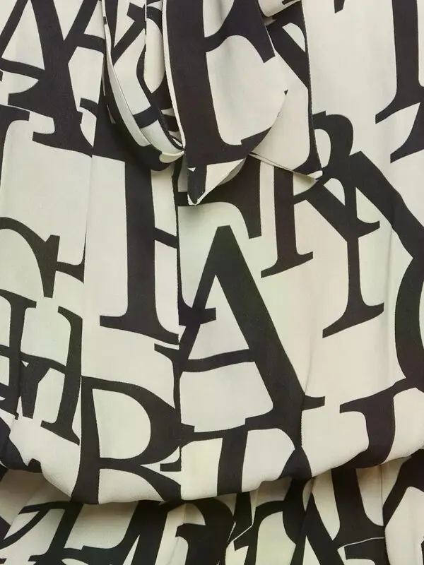 Elisabetta Franchi Printed Long Sleeve Dress