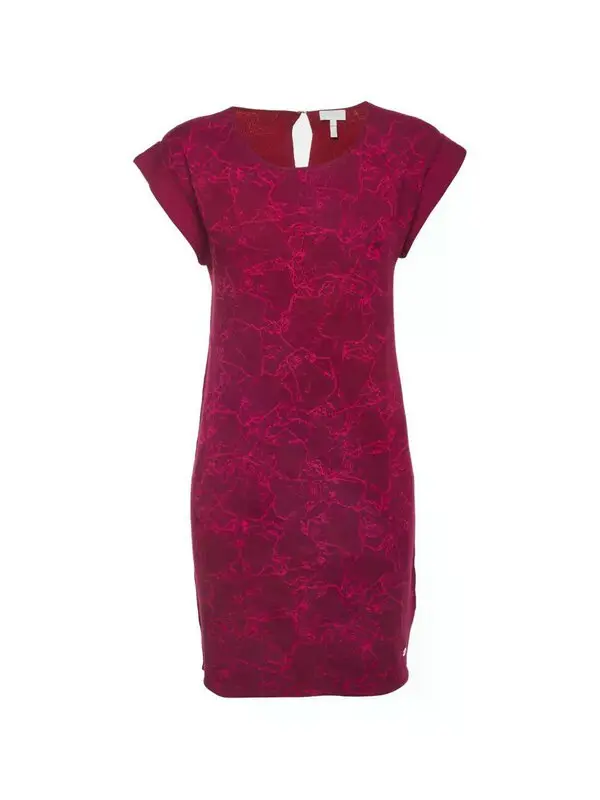 Burberry Sabirdi Printed Midi Dress - Red