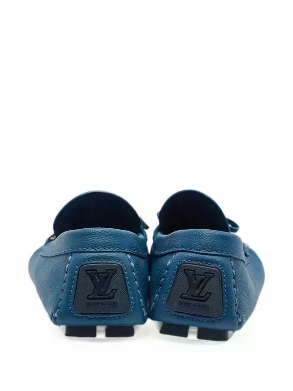 LOUIS VUITTON Monte Carlo Grained Leather Loafers