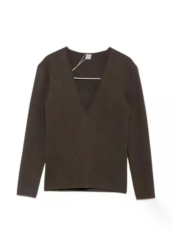 TOTEME V-neck Long-sleeve Sweater