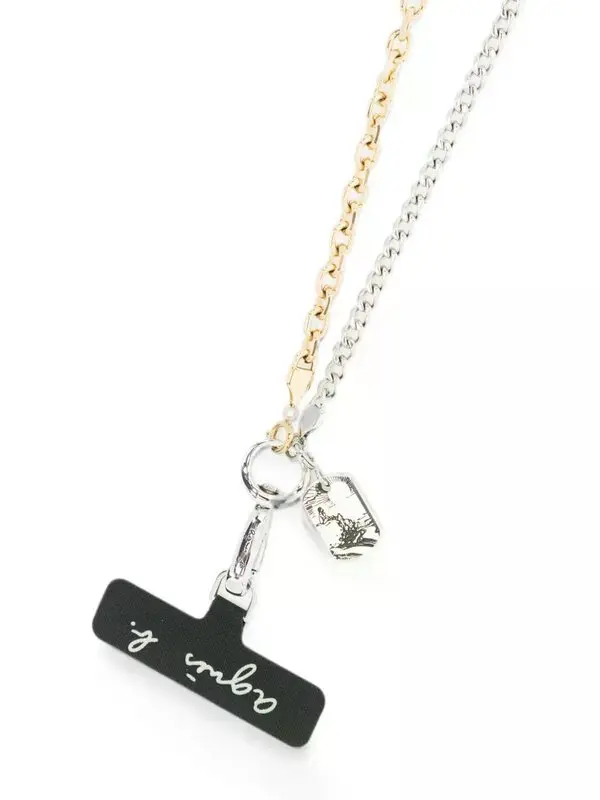 AGNES B. Two-tone Chain Phone Strap