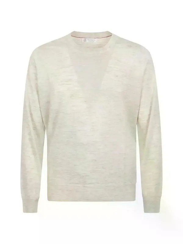 Brunello Cucinelli Fine-knit Long-sleeve Sweater