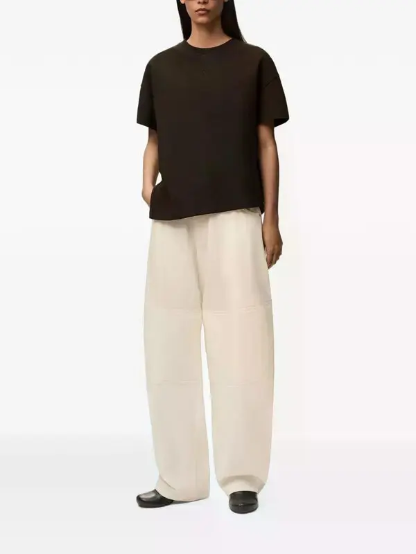 Loewe Asymmetric T-shirt With Anagram Embroidery - Brown