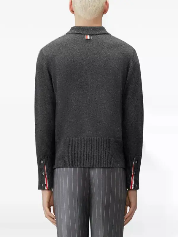 Thom Browne 4-bar Polo Shirt - Grey