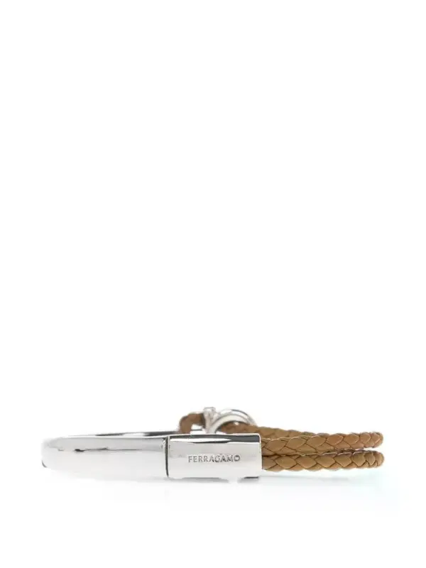 FERRAGAMO Gancini Braided Bracelet