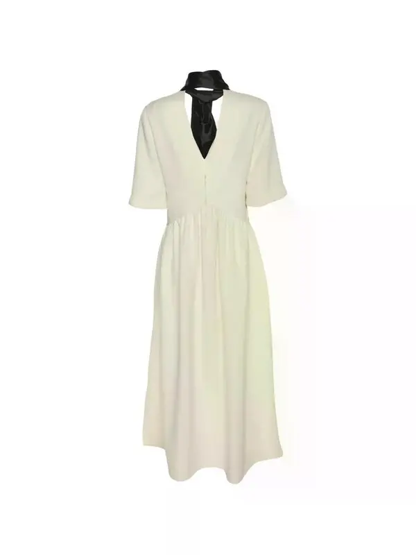 Victoria Beckham Tie-neck Maxi Dress