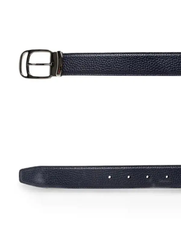 FERRAGAMO Reversible Grained Calf Leather Belt