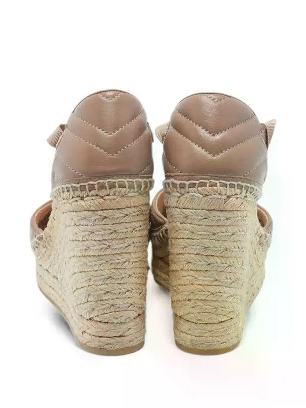 Gucci Gg Marmont Quilted Leather Espadrille Wedges