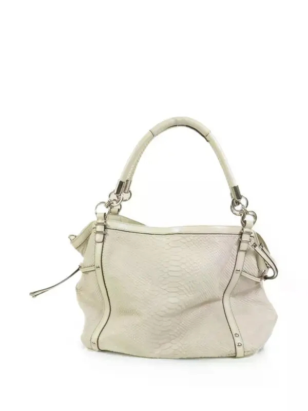 COACH VINTAGE Snake-effect Turn-lock Shoulder Bag