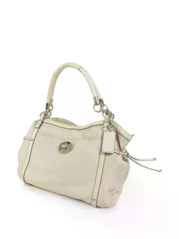 COACH VINTAGE Snake-effect Turn-lock Shoulder Bag