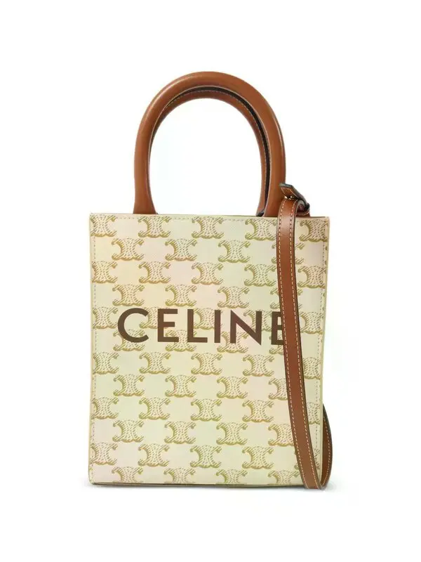 Celine Triomphe Tote Bag - White