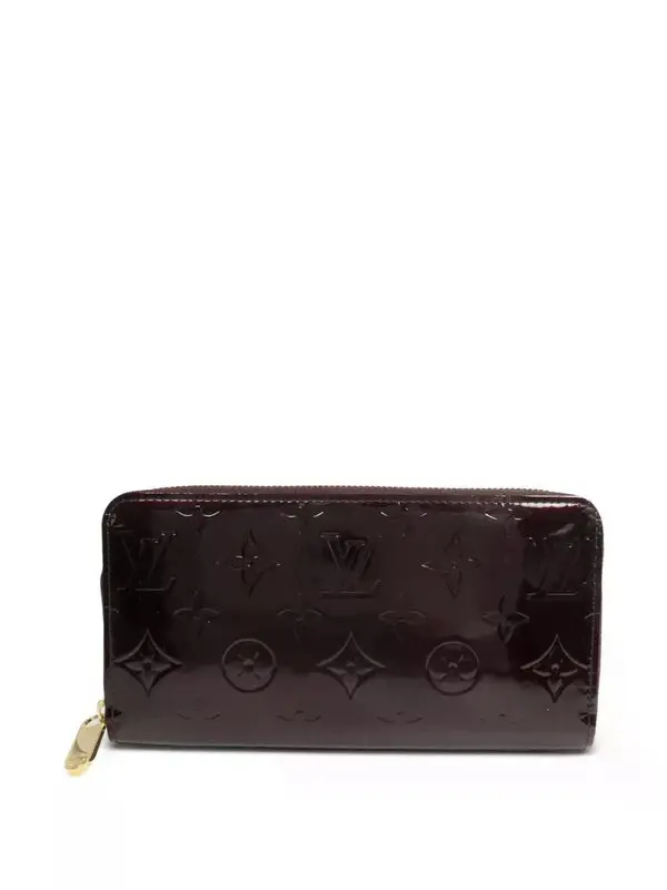 LOUIS VUITTON Monogram Vernis Zippy Wallet - Red