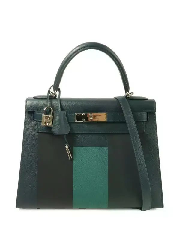 Hermès 2018 28 Kelly Leather Tote Bag - Green