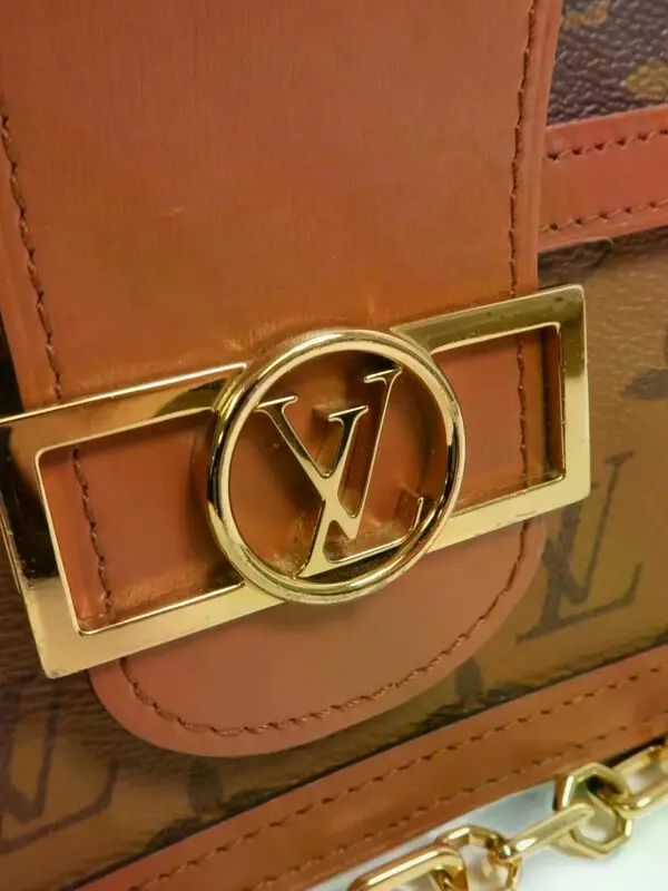 LOUIS VUITTON Dauphine Mm Monogram Reverse Shoulder Bag
