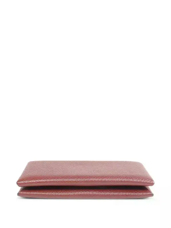 Hermès Calvi Card Holder - Red
