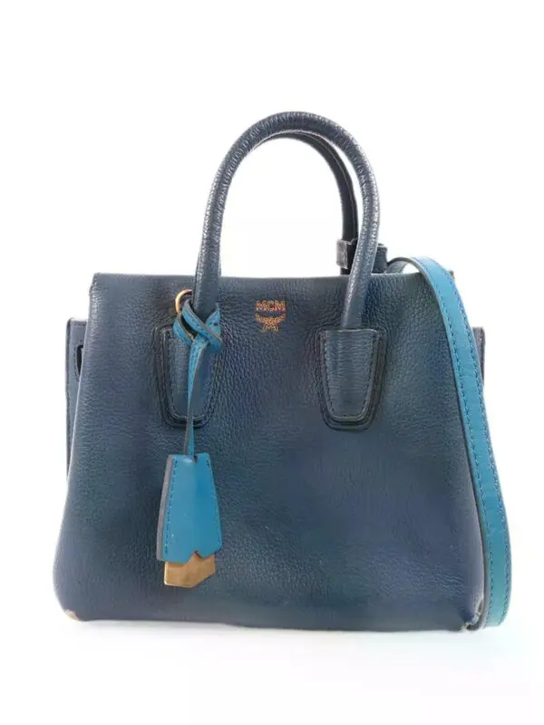 Mcm 2-way Leather Shoulder Bag