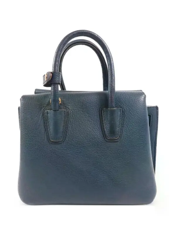 Mcm Leather Shoulder Bag - Blue