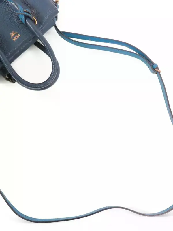 Mcm Leather Shoulder Bag - Blue