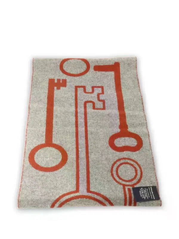 Hermès Casaque Porte-clefs Scarf - Red